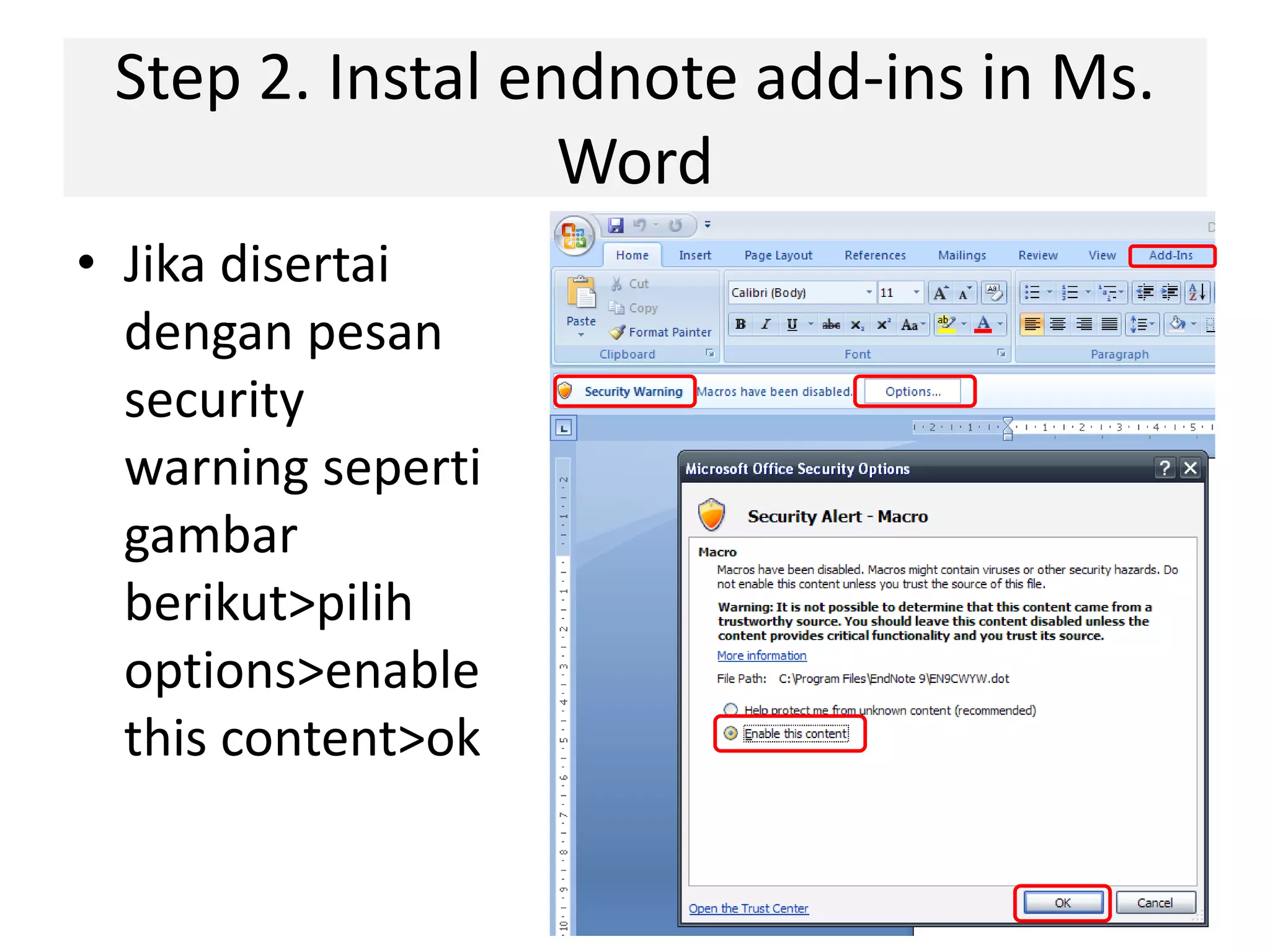 Instalasi end note 9 | PPTX