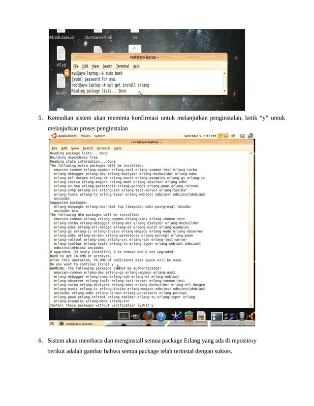 Instalasi erlang pada ubuntu | PDF