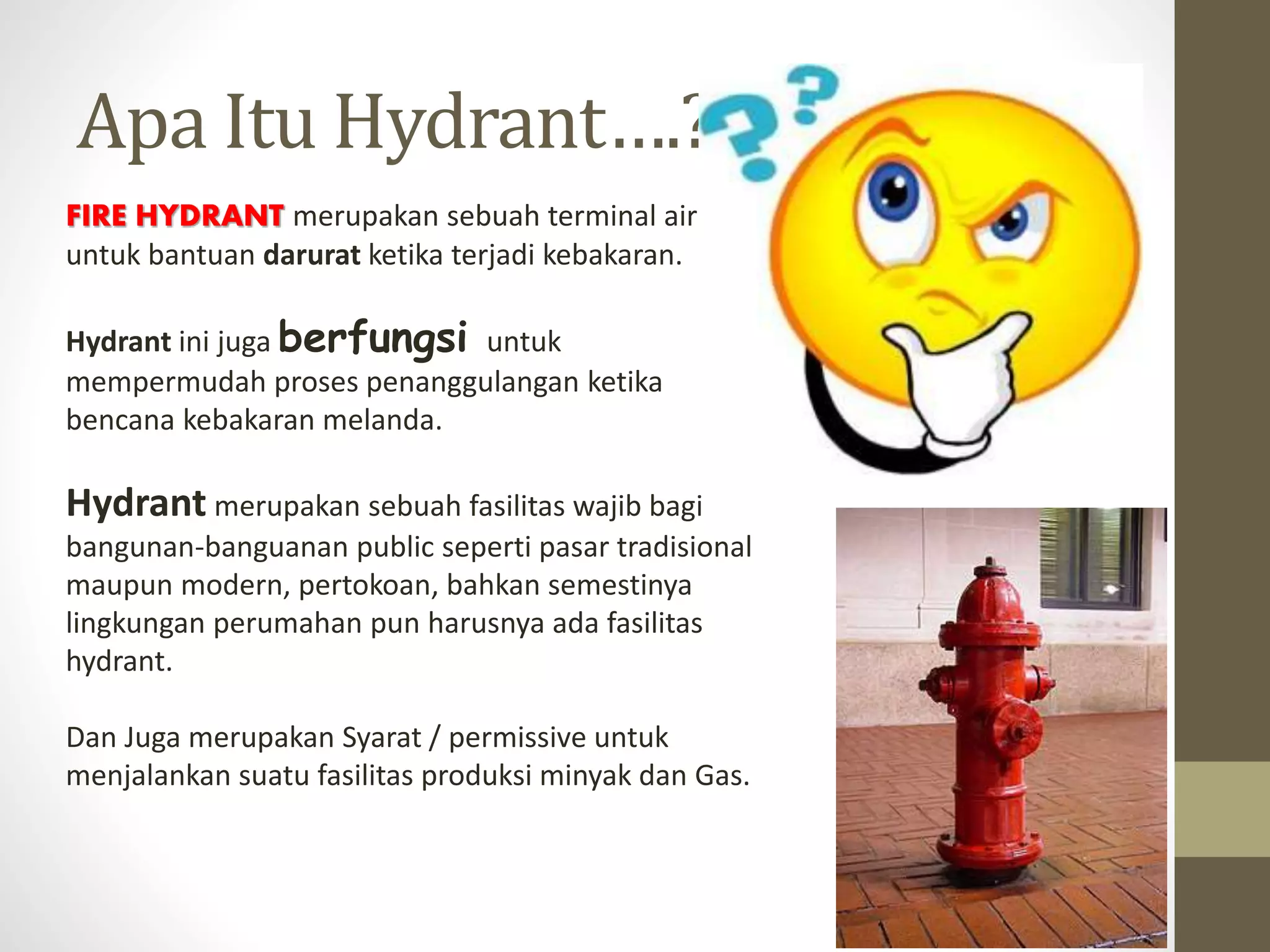 Instalasi fire hydrant | PPTX