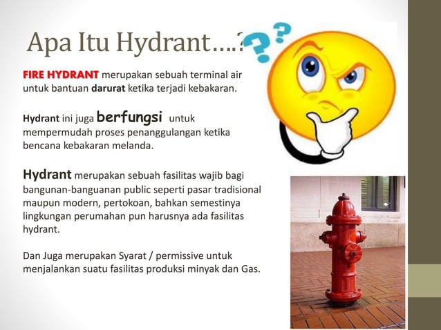 Instalasi fire hydrant | PPTX