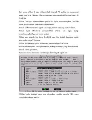 Instalasi Free Bsd | PDF