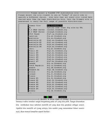 Instalasi Free Bsd | PDF