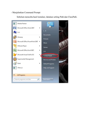 Instalasi java | DOCX