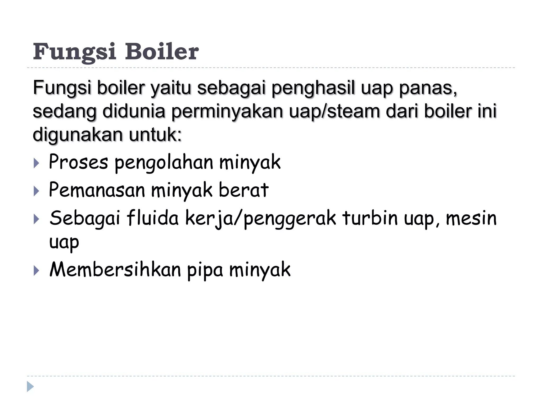 Instalasi ketel uap ( steam boiler ) | PPTX