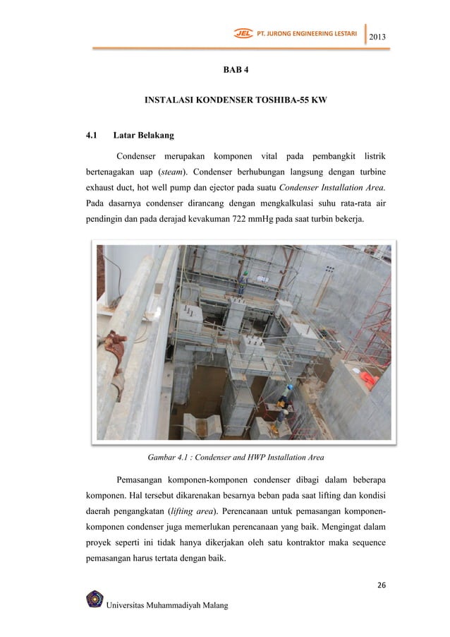 Instalasi kondensor pltp 55 mw | PDF