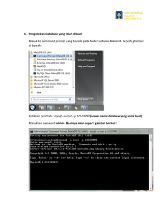 Instalasi & Konfigurasi MariaDB | PDF