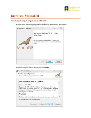 Instalasi & Konfigurasi MariaDB | PDF