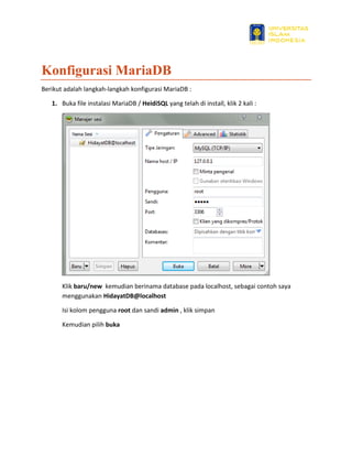 Instalasi & Konfigurasi MariaDB | PDF