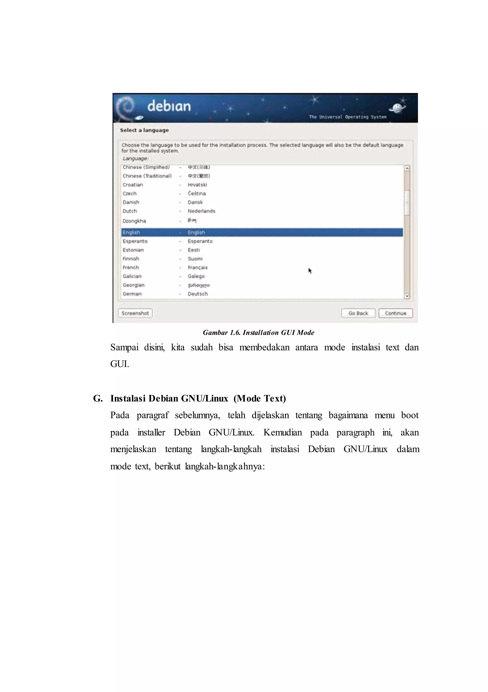 Instalasi linux debian | PDF