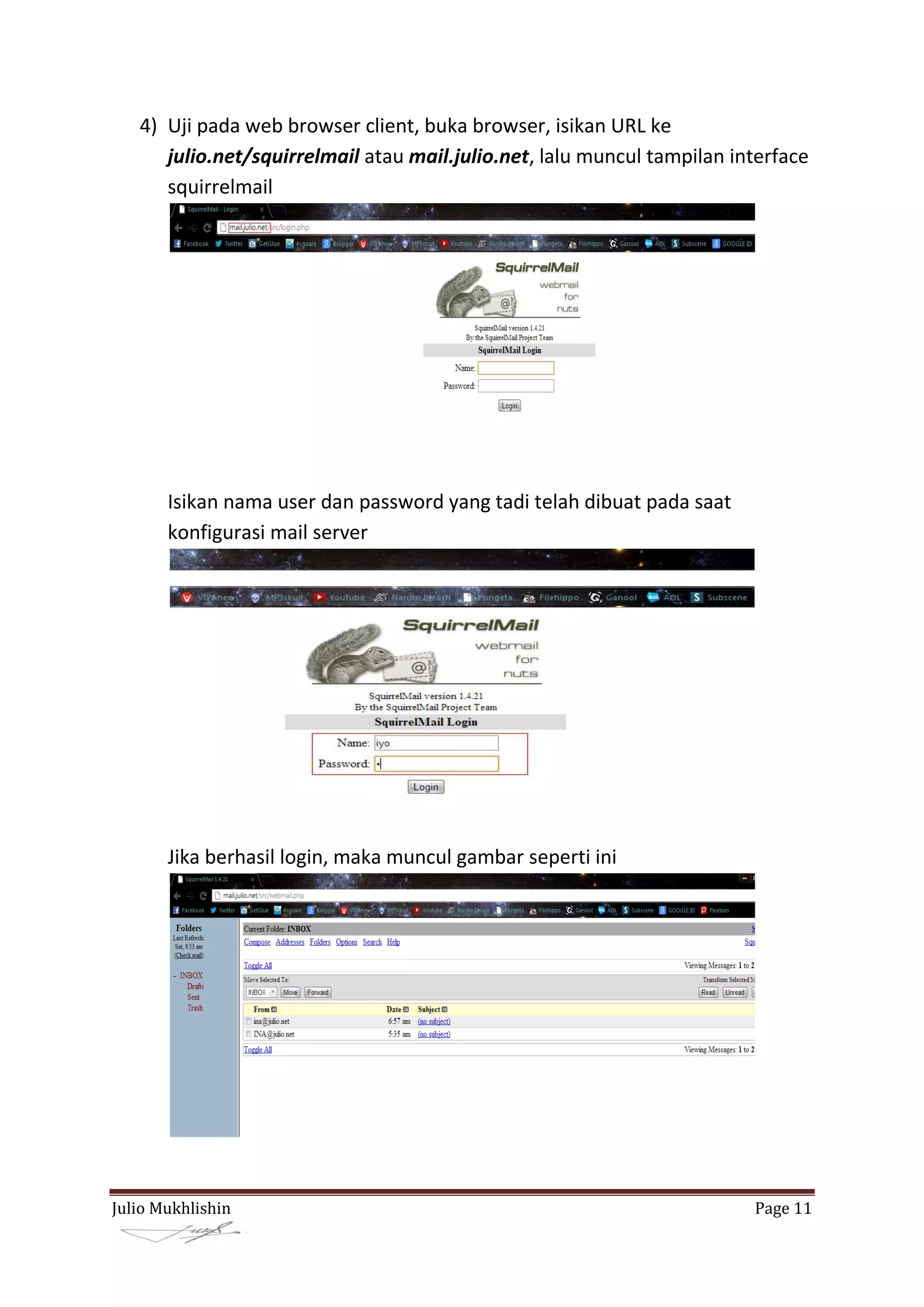 Instalasi Mail Server & Webmail | PDF