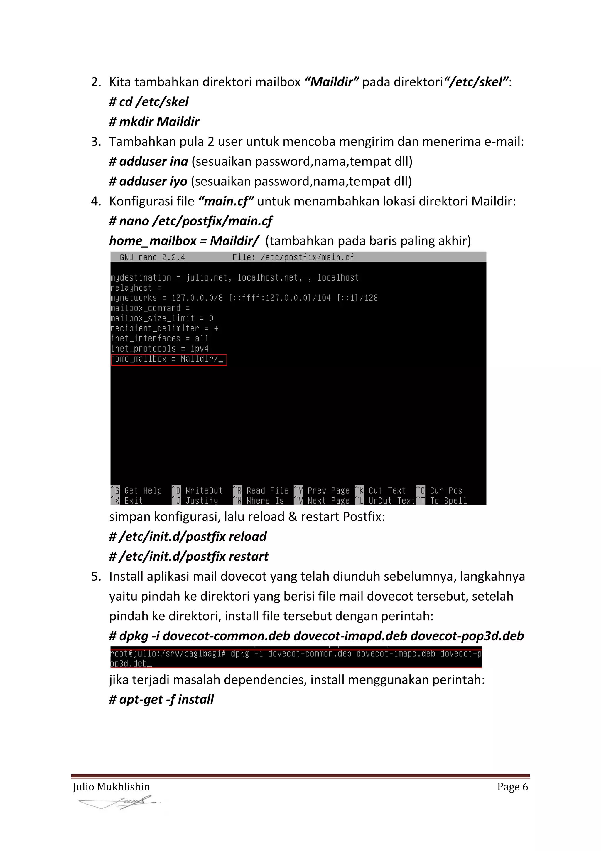 Instalasi Mail Server & Webmail | PDF