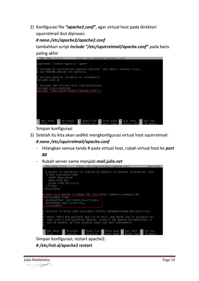 Instalasi Mail Server & Webmail | PDF