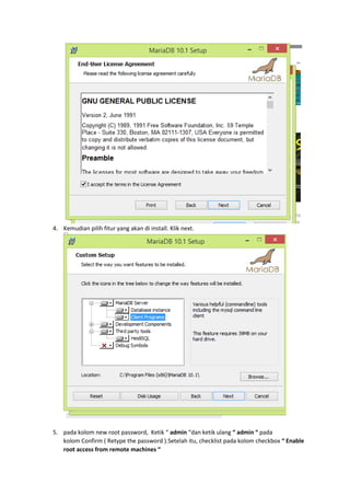 Instalasi mariadb | PDF