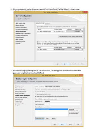 Tutorial Instalasi MySQL Server 2008 Express | PDF