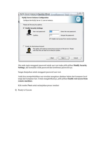Instalasi MySQL | PDF