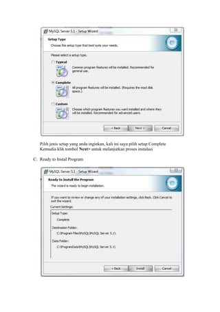 Instalasi MySQL | PDF