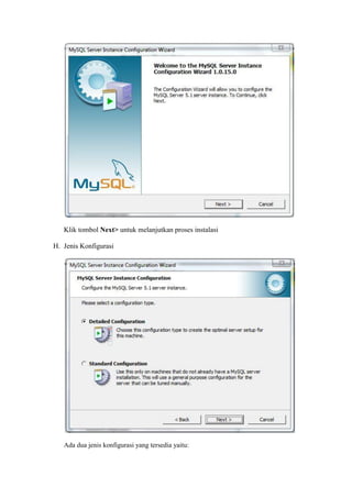 Instalasi MySQL | PDF