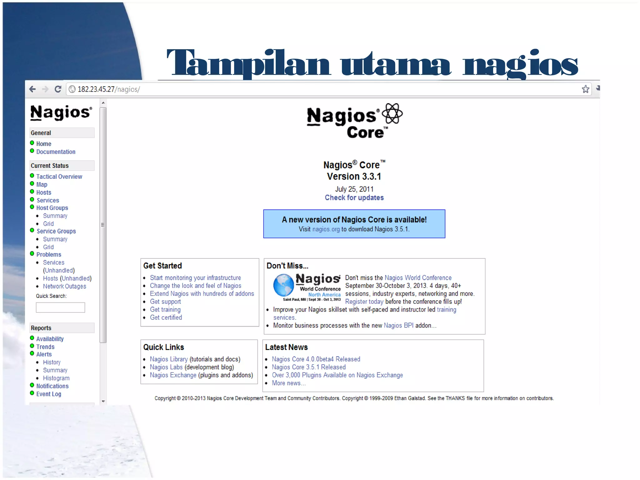 Instalasi Network Monitoring System (Nagios) Centos 6.4 | PPT