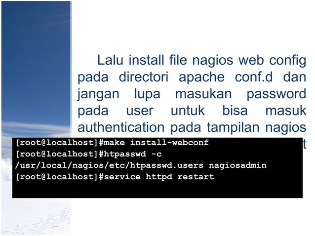 Instalasi Network Monitoring System (Nagios) Centos 6.4 | PPT