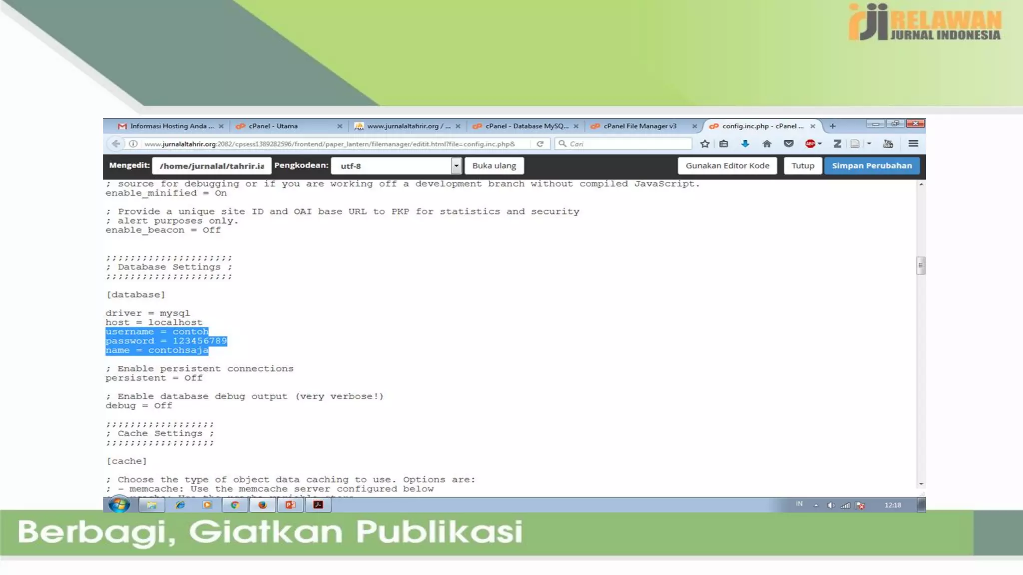 Proses Instalasi Open Jurnal System 2.x | PPT