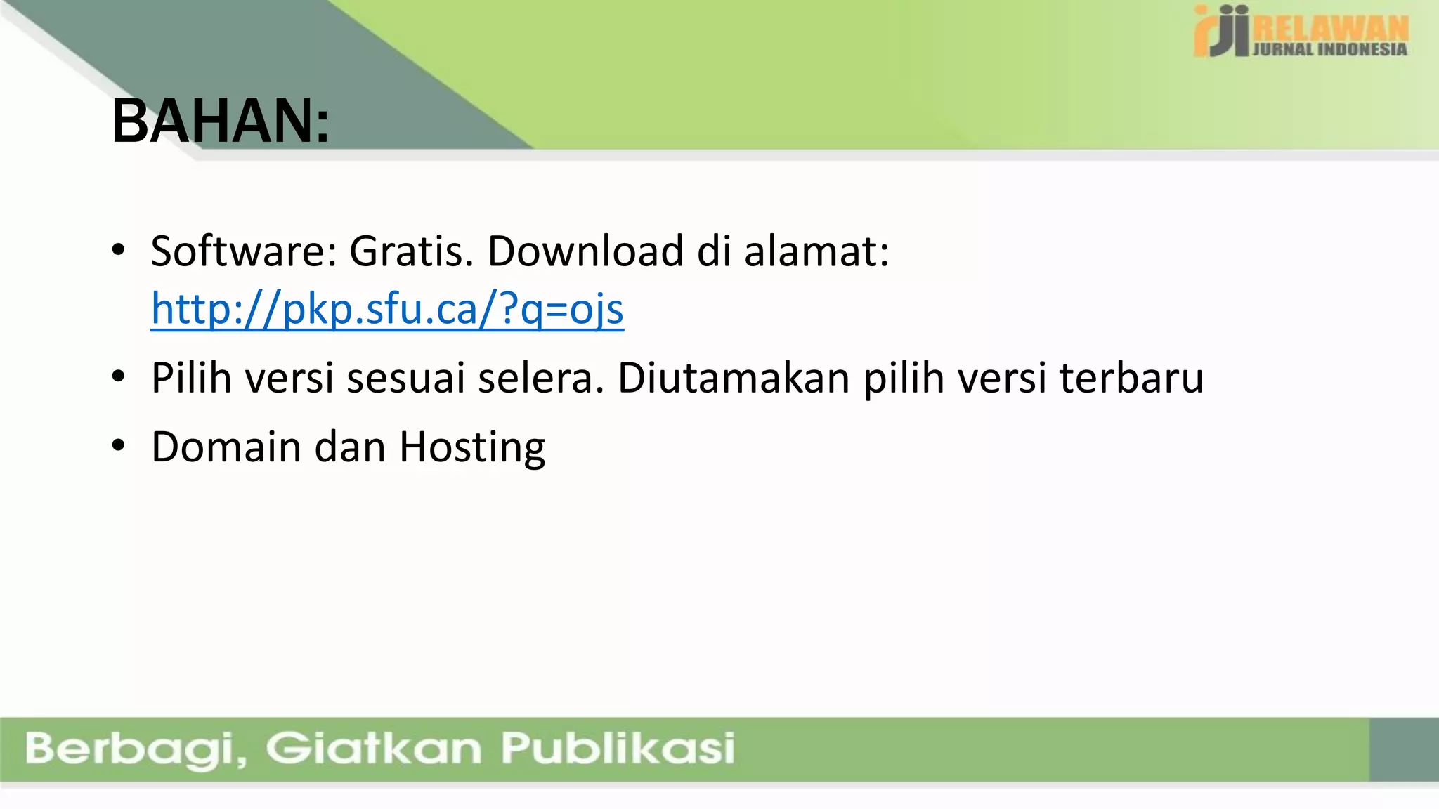 Proses Instalasi Open Jurnal System 2.x | PPT
