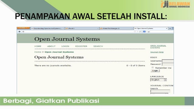 Proses Instalasi Open Jurnal System 2.x | PPT