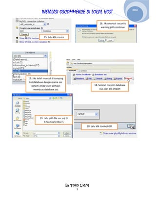 Instalasi oscommerce di local host | PDF