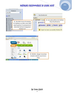 Instalasi oscommerce di local host | PDF