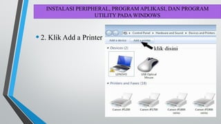 instalasi peripheral dan aplikasi pada komputer | PPTX