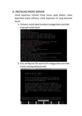 Instalasi Proxy & Samba Server (Debian) | PDF