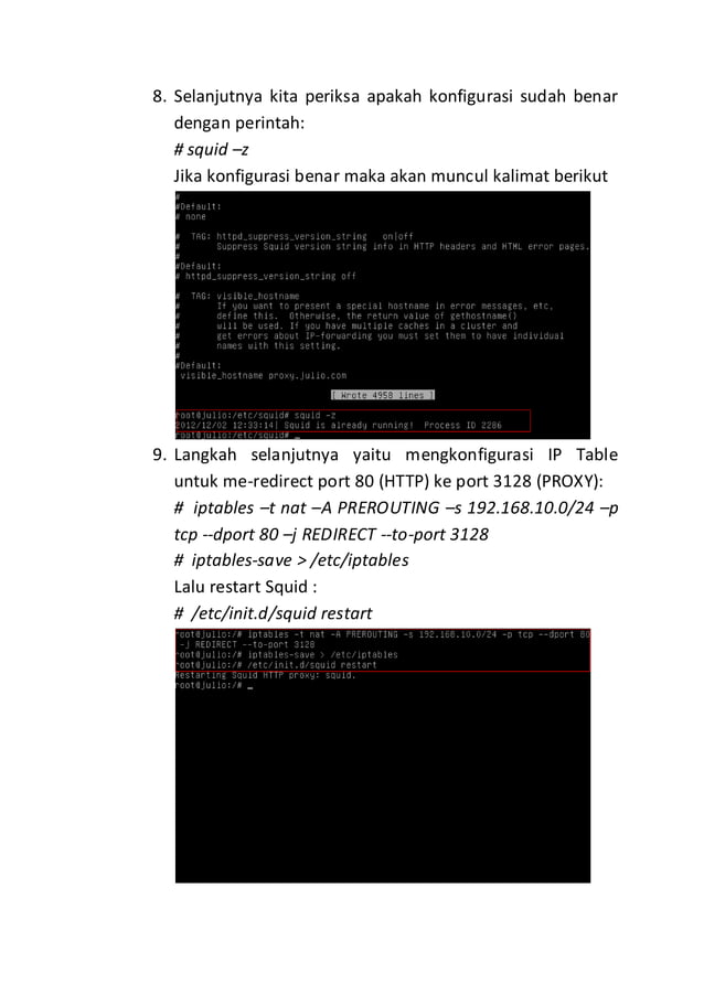 Instalasi Proxy & Samba Server (Debian) | PDF