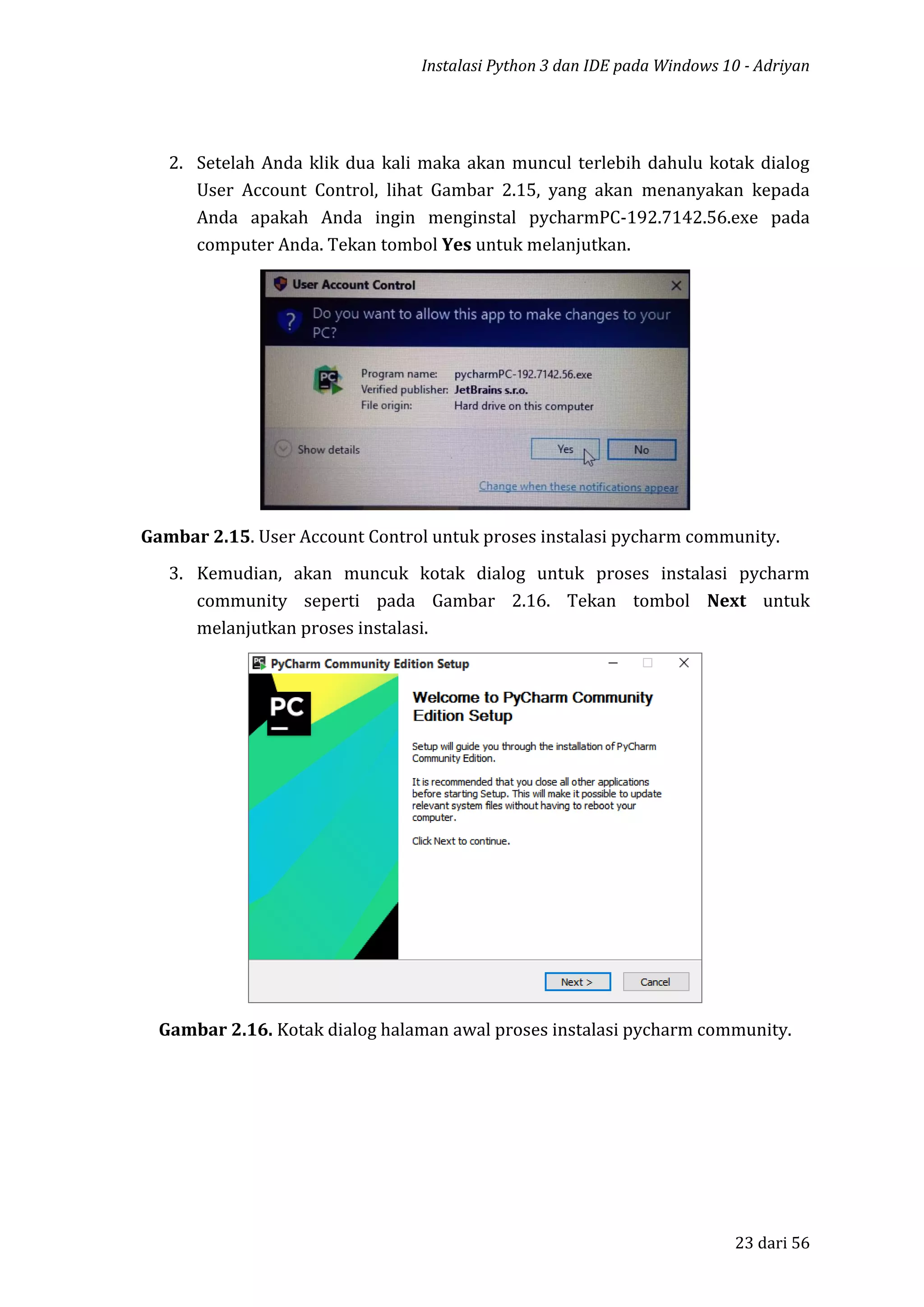 Instalasi python 3 dan ide atau anaconda distribution pada windows 10 | PDF