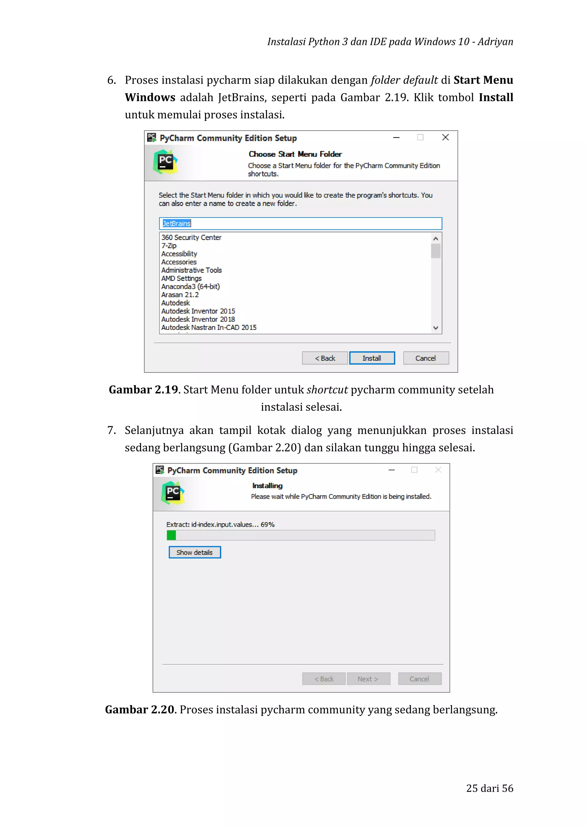 Instalasi python 3 dan ide atau anaconda distribution pada windows 10 | PDF
