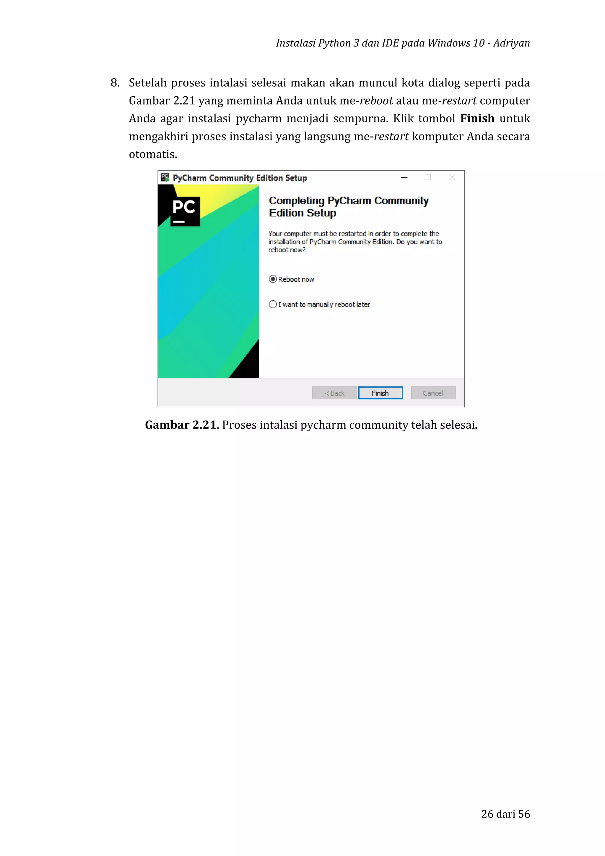 Instalasi python 3 dan ide atau anaconda distribution pada windows 10 | PDF
