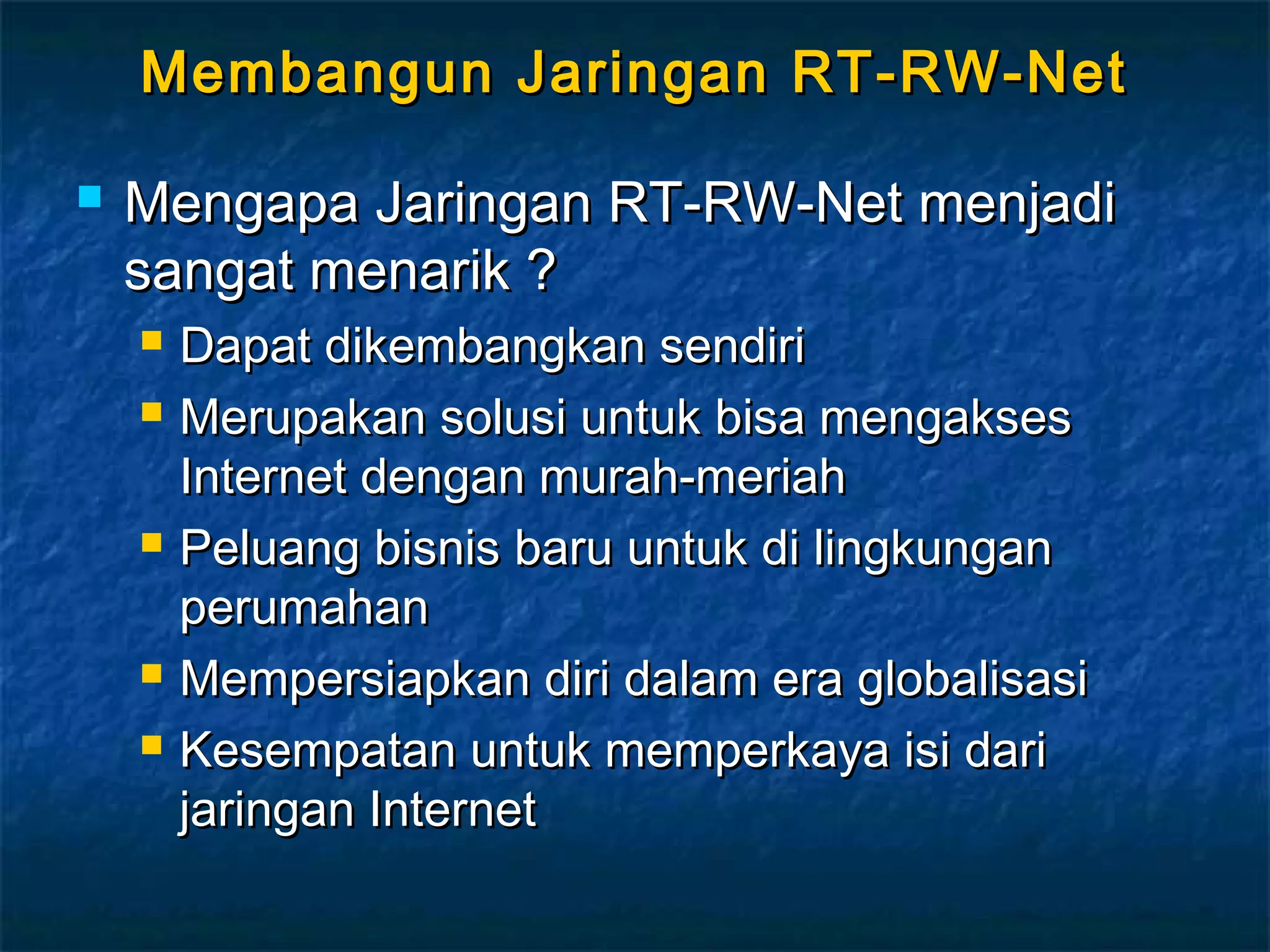 Instalasi RT/RW Net | PPT