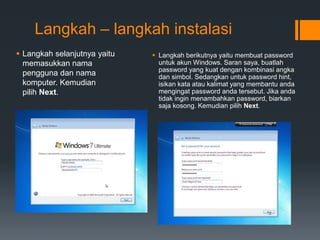 INSTALASI SISTEM OPERASI Windows 7.pptx