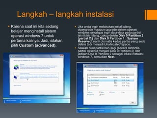 INSTALASI SISTEM OPERASI Windows 7.pptx