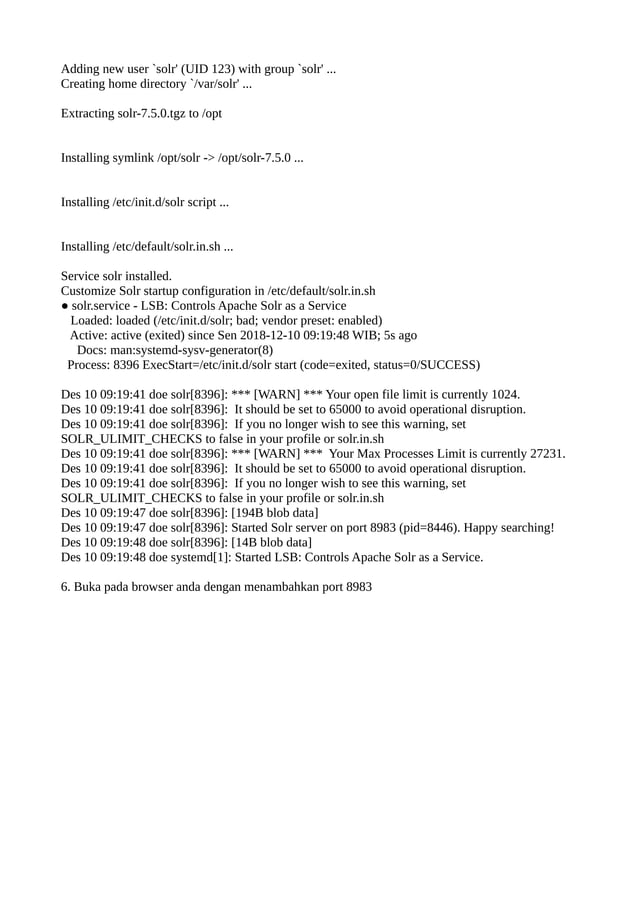 Instalasi Solr | PDF