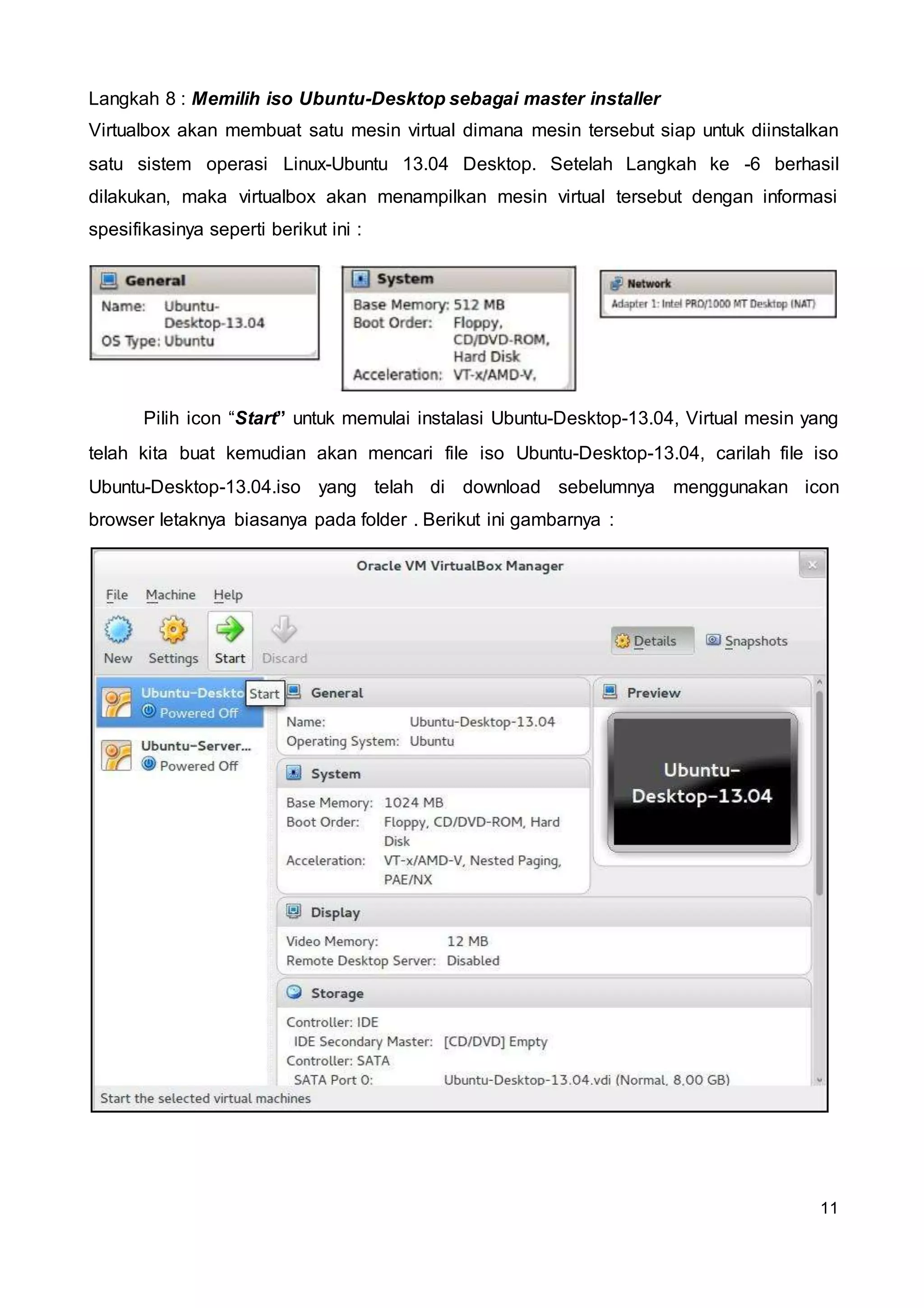 Instalasi ubuntu dekstop dan server | PDF