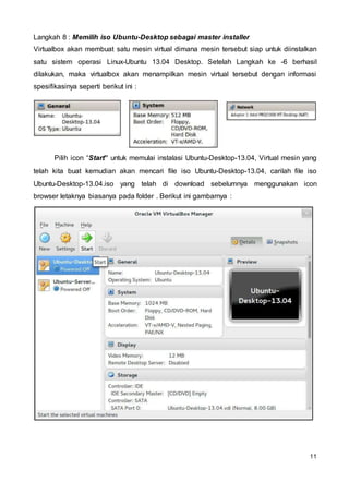 Instalasi ubuntu dekstop dan server | PDF