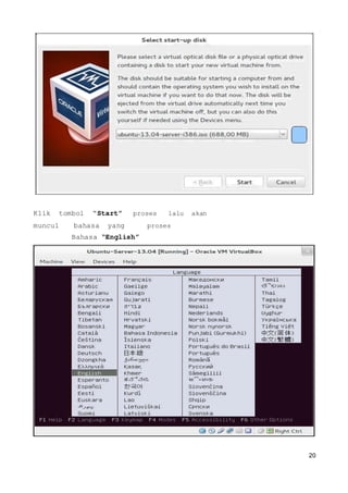 Instalasi ubuntu dekstop dan server | PDF