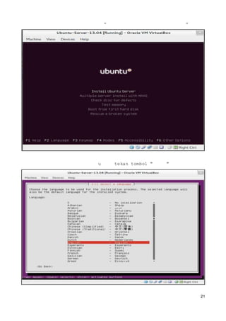 Instalasi ubuntu dekstop dan server | PDF