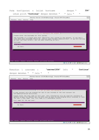 Instalasi ubuntu dekstop dan server | PDF