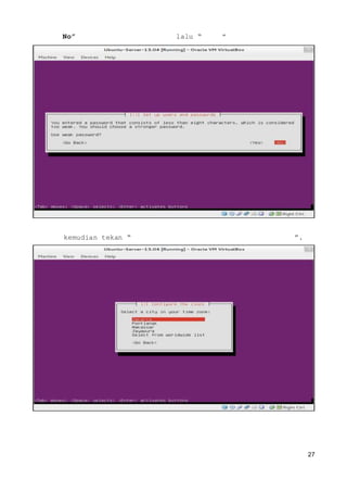 Instalasi ubuntu dekstop dan server | PDF