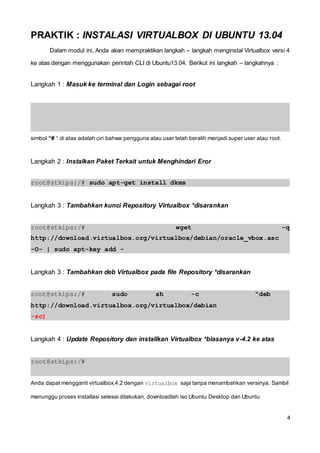 Instalasi ubuntu dekstop dan server | PDF
