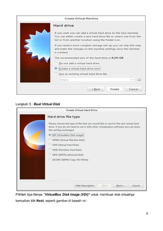 Instalasi ubuntu dekstop dan server | PDF