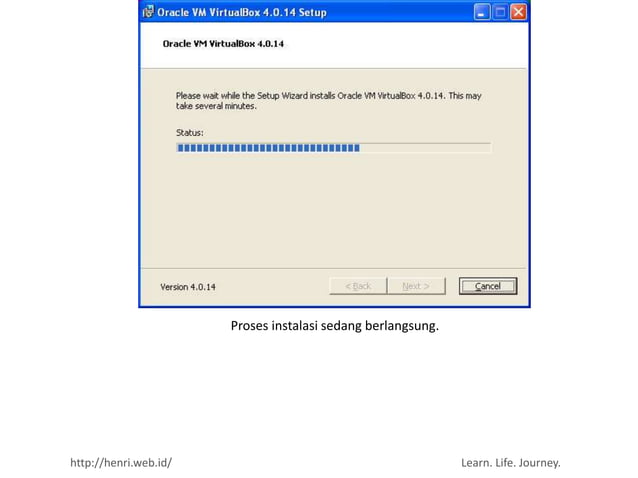 Instalasi virtualbox pada windows xp | PPTX