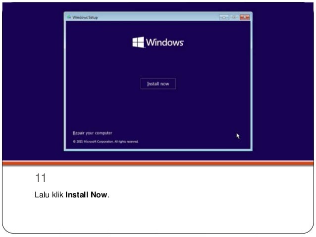 Instalasi windows 10