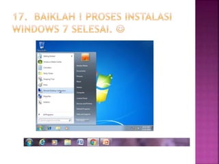 Cara Menginstal windows 7 di turbo pascal | PPTX