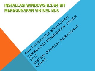 Instalasi windows 8 | PPTX